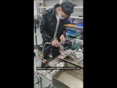 handheld double motor laser welding machine stores 30 different welding parameters