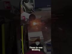 Multifunctionele handheld single wobble 3-in-1 machine voor het lassen / reinigen en snijden draad voedingsapparaat standaard