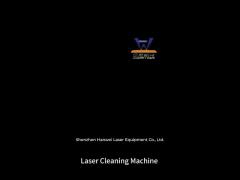 handheld single wobble laser cleaning machine for cleaning carbon steel / stainless steel