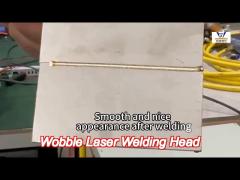 handheld double wobble laser welding head with 60° and 45° reflective lenses