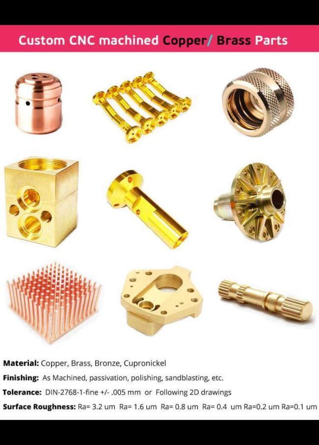 High Precision 6061 Aluminum Brass Machining Custom Anodized Metal Machined CNC Machining Part