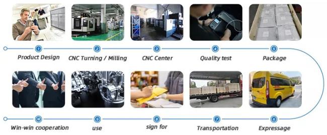Hvs OEM/ODM Custom CNC Turning Anodized Aluminum Mechanical Parts CNC Machining Service Spare Part