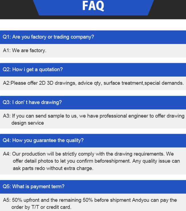 High Quality Fabrication Service High Precision Anodized Aluminum Parts CNC Machining Parts Spare Part