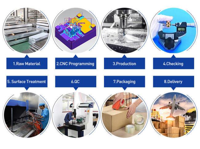 High Precision Four Axis CNC Machining Anodized Aluminum Alloy Finished CNC Lathe Work Machine Part