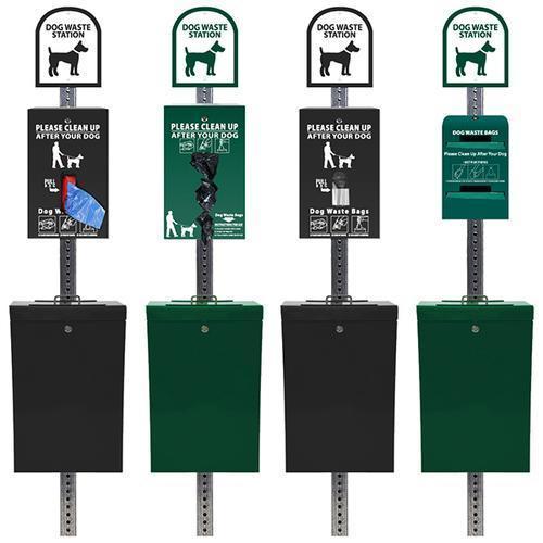 Customized Commercial Pet Waste Station Post Dog Poop Bag Dispenser Station Metal Processing Machine Part