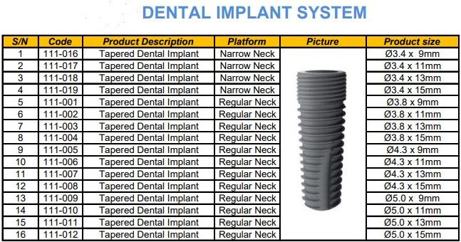 Factory Price Submerged Type Internal Hex Titanium Implant Bone Level Dental Implant Compatible with Osstum Dio Dentium