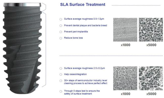 Factory Price Submerged Type Internal Hex Titanium Implant Bone Level Dental Implant Compatible with Osstum Dio Dentium