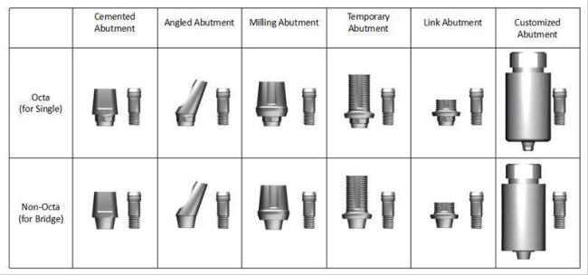 High Precise Titanium Abutment for Dental Implant Unit Screw 3 Good Price Dental Mini Implant Narrow Connection for Teeth Restoration