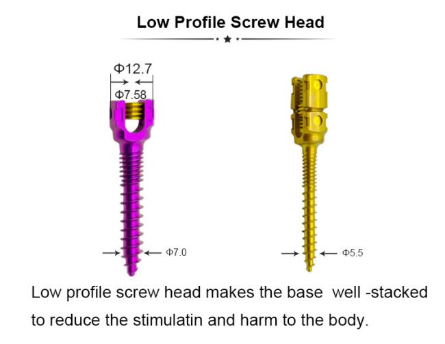 New Orthopedic Screws Monoaxial Reduction Screw for Orthopedic Surgical Implants Spinal Pedicle Screw 6.0 System