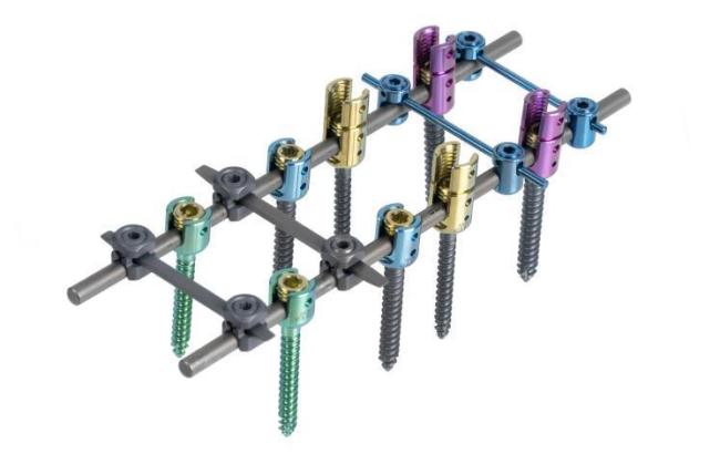 Low Price Orthopedic Implants Spinal Cross Link Medical Screw Machine Part for Spinal Fixation Operation