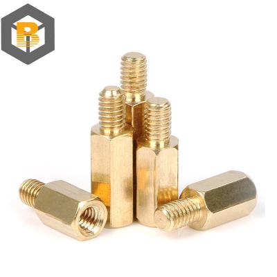 Κίνα Εξακόσιο χάλκινο αρσενικό θηλυκό Standoff Board Stud Metric Hexagon Threaded Pillar PCB Motherboard Spacer Bolt Screw M2m2.5m3 M4 M5*2-80mm Προσαρμοσμένο από 2D / 3D / σχέδιο προς πώληση