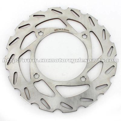 China Silver Stainless Steel Front  / Rear Brake Rotor With Piercing Holes for sale