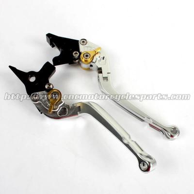 China Adjustable Mix Color Motorcycle Long Levers , Folding Brake Lever With High Class Finish for sale