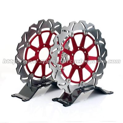 China 6 Holes Motorcycle Brake Disc , Disk Brake System With Laser Logo for sale