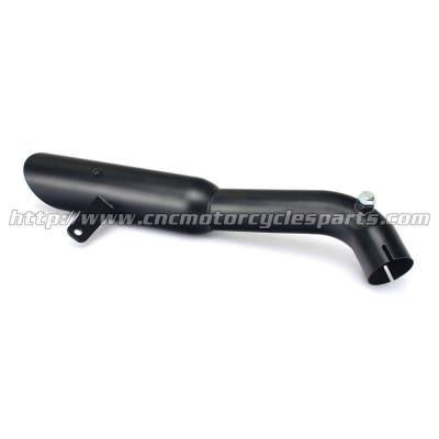 China Baking Finishing Silent Exhaust Muffler With 491mm Body Length for sale