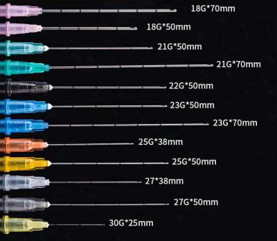 Cina Aghi penetranti della cannula smussata di 25g X 50mm per i riempitori dell'acido ialuronico in vendita