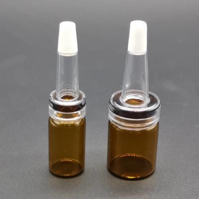 China Microneedling Serum Applicator Vial Transparent Connector Mesotherapy Treatment Vial Fitting for sale