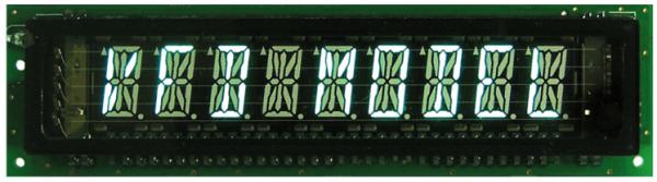 Quality 9 Digits Alphanumeric Fluorescent Display Module 9MS09SS1 2 Wire Serial for sale