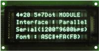 China VFD Dot Matrix Display Module 20 Characters 4 Lines 5V Blue Green 20S401DA2 for sale