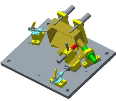 China Customized Motor Bracket Weld Fixture Components High Precision Assembly Fixture Design for sale