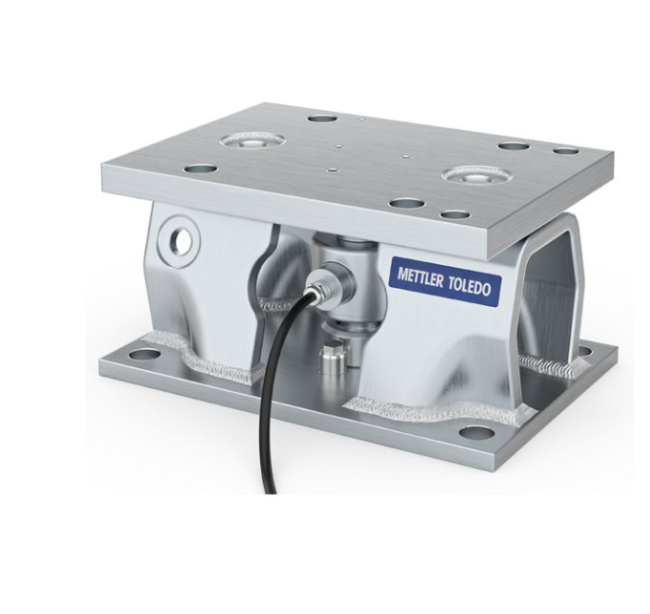 SWC515-A SS Weigh Module - Stainless Steel Load Cell showing industrial installation