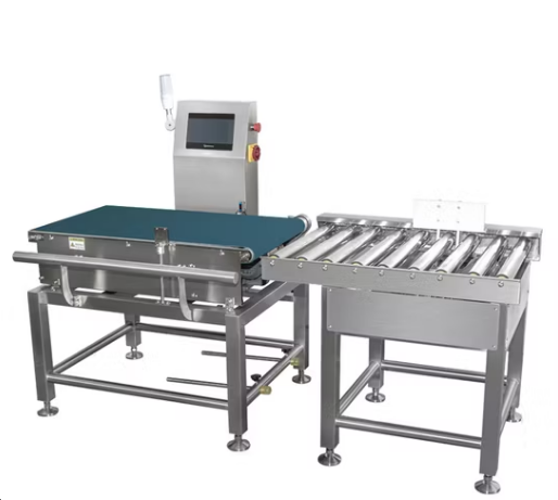 Compliant automated checkweighing system in industrial setting