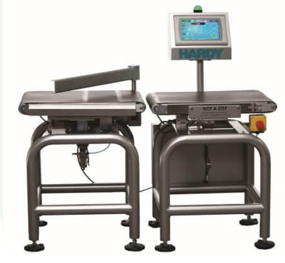 Checkweigher system integrated in packaging line
