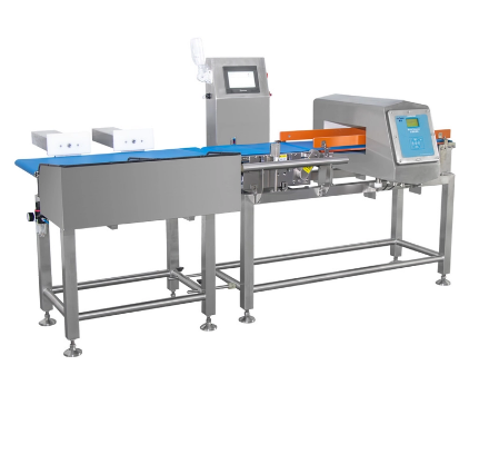 Advanced Checkweigher System in Industrial Setting