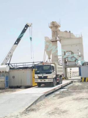 China escala electrónica del camión de Pitless de la cubierta de acero 150T en venta