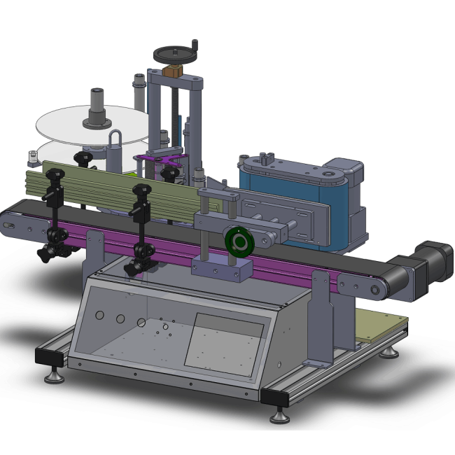 Technical diagram of YM400 labeling machine