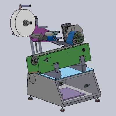 China Tandnaald Horizontale Etiketteringsmachine Vial Sticker Labeler Machine Te koop