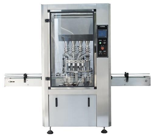 Four Nozzles Hot Sauce Filling Machine Servo Filler For Honey Bottling