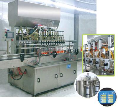 China essbare kochende Füller-Maschine des Pflanzenöl-600kg für Olive Peanut Colza 50bottles/Min zu verkaufen