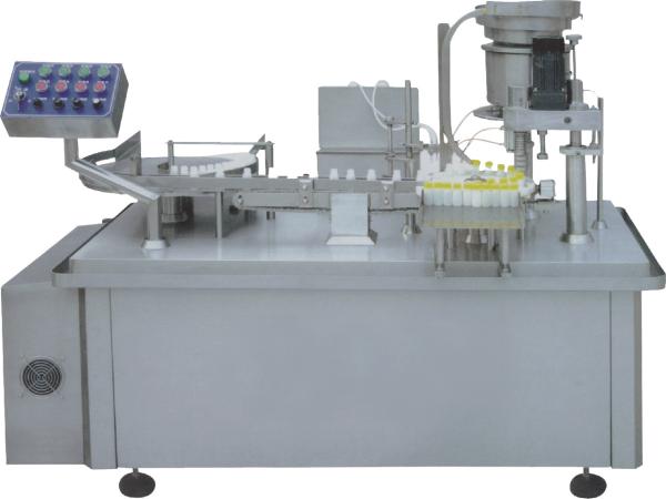 Hochgeschwindigkeitsaugen-Tropfen-Füllung und mit einer Kappe bedeckende Maschine vollautomatisch