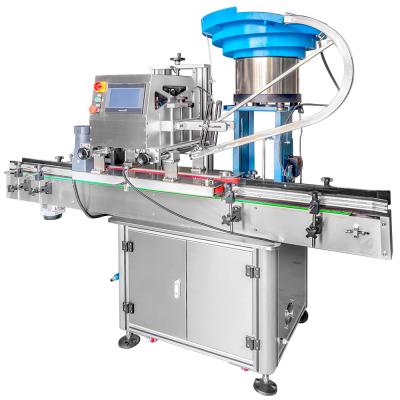 China Automatic Cap Installer 30 - 130mm Bottle Diameter Four Wheel Capping Machine for sale