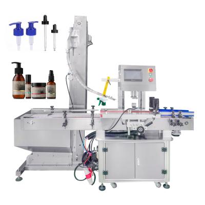 China Automatic Cap Installer 30 - 130mm Bottle Diameter Four Wheel Capping Machine for sale