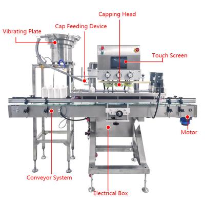China Glass Dropper Bottle Body Gel Cosmetic Spray Bottle Screw Capping Machine For Industrial Te koop