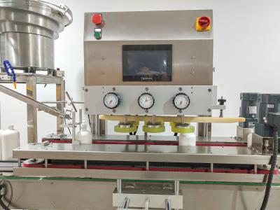 China Glass Dropper Bottle Body Gel Cosmetic Spray Bottle Screw Capping Machine For Industrial Te koop