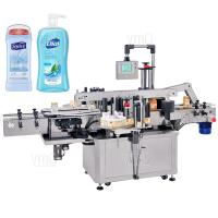China YM620 Automatic Front Back Labeler Square Conical Bottles Two Heads Labeling Machine for sale