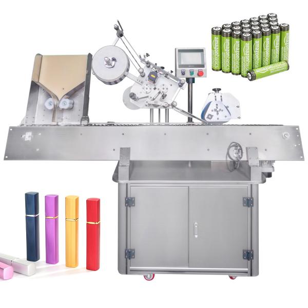 10ml Vials Plastic Tube Ball Pen Automatic Labeling Machine Eyebrow Pencil Horizontal Labeling Machine