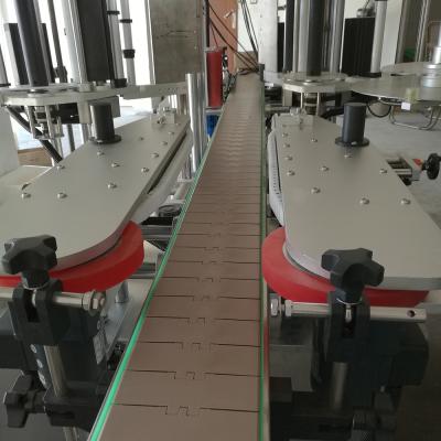 中国 双面フラットステッカー アプリケーション 自動四角ボトル フロント バック 二面ラベル付けマシン 販売のため