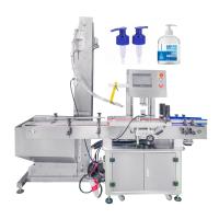 China Automatic Plastic Fertilizer Insecticide Bottle Spray Pump Capping Machine 4 Wheels for sale