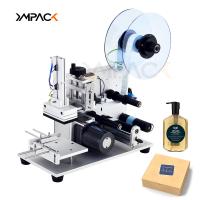 China YM120 Semi-Automaticl Labeling Machine For Cardboard Boxes / Square Bottles / Tin Cans for sale