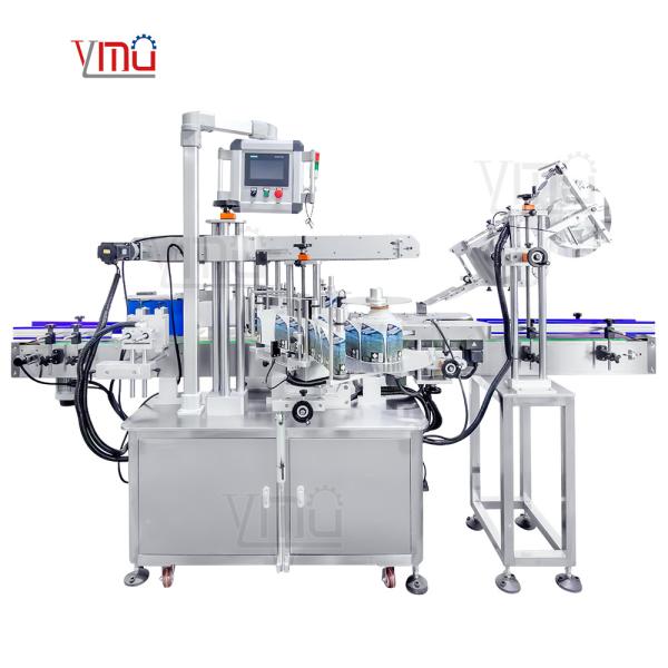 Máquinas de embalagem Yimupack Botelha Adesivo aplicador Automático Redondo Flat Botelha rotulagem máquina