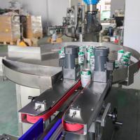 China Automatic Round Bottle Labeling Machine with Vision Camera 60 Bottles/Min for sale
