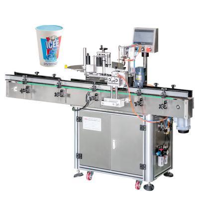 China Automatische ronde flessenetiketmachine 2000-4000 flessen/uur Te koop
