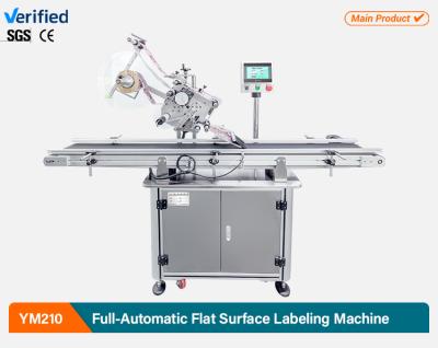 China YIMU YM210 High Speed Full Automatic Flat Surface Portable Bag Cardboard Boxes case Labeling Machine for sale