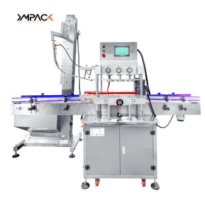 China YIMU CM300 Automatic In-Line Lug Cap Screw Press Capping Machine (for Small Business) for sale