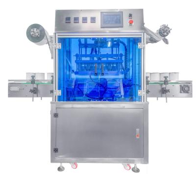 China YIMU YMHS10 Four-Head Automatic Cup Film Roll Heat Press Sealer Machine (for Plastic, PET, Aluminum Foil Sealing) for sale