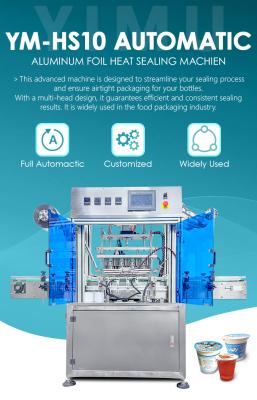 China YIMU YMHS10 Four-Head Automatic Heat Press Sealer: High-Capacity Airtight Sealing for Multi-Industry Packaging for sale